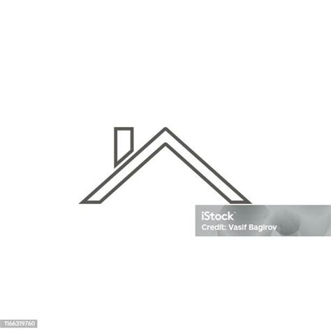 지붕 벡터 아이콘입니다 지도 및 탐색 개념에서 간단한 요소 그림입니다 지붕 벡터 아이콘입니다 부동산 개념 벡터 그림입니다 지붕에 대한 스톡 벡터 아트 및 기타 이미지