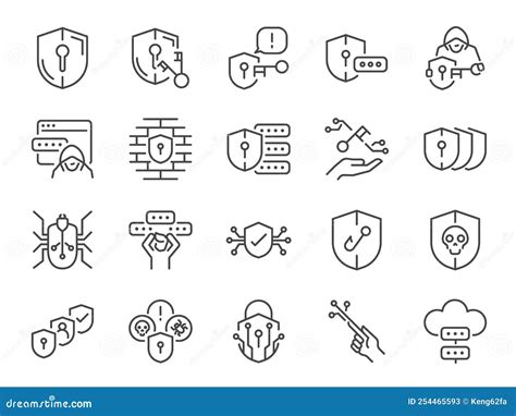 Cyber Security Icon Set Included The Icons AsÂ Password 2fa Authenticator Authentication And