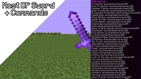 How To Get The Most Op Sword In Vanilla Minecraft Commands 1 19 Youtube