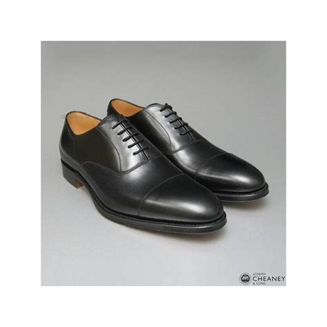 Cheaney Lime Black 5 Eye Oxford Leather Sole Uk Mens Size 7