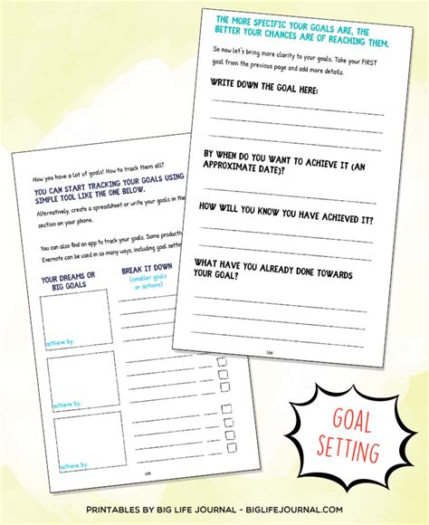 Goal Setting Tips For Teens Big Life Journal