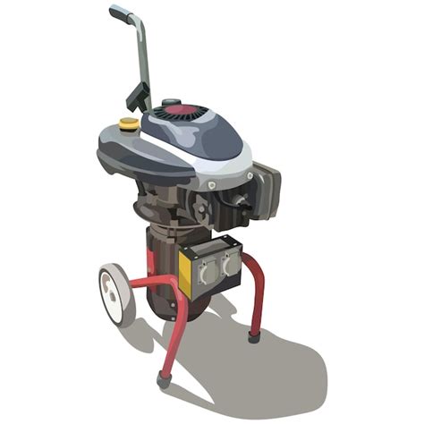 Generadores De Energía Portátiles Domésticos Motor Motor Isométrico