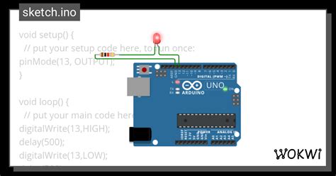 Ledblinking Wokwi Esp32 Stm32 Arduino Simulator