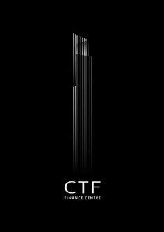 CTF Finance Centre On Behance Finance Centre Unique Architecture