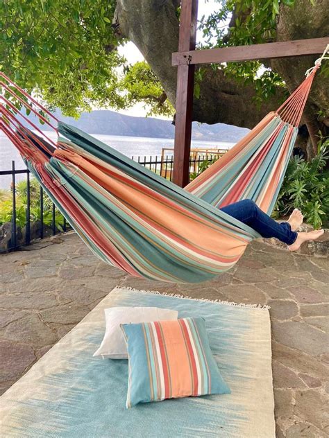 Outdoor Hammock Boho Hammock Patio Porch Hammock Backyard Hammock Boho Furniture Colorful