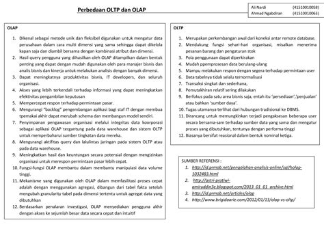 Perbedaan Olap Dan Oltp Docx