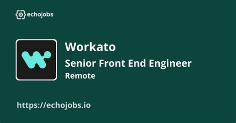 Workato Is Hiring Senior Front End Engineer Remote Css Angular Vue