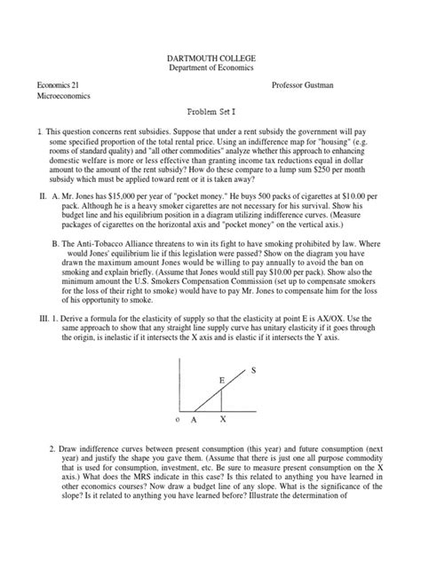 Problem Set 1 Pdf Demand Economic Equilibrium