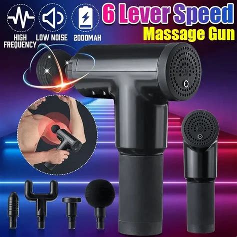 2000mah Electric Percussion Massager 6 Speeds Low Noise Vibration