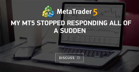 My Mt5 Stopped Responding All Of A Sudden Demo Trading General