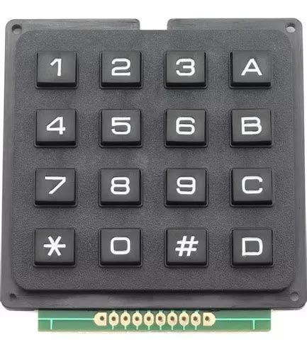 Teclado Matricial Tecla Arduino 16 4x4 Alfanumérico Mercadolivre