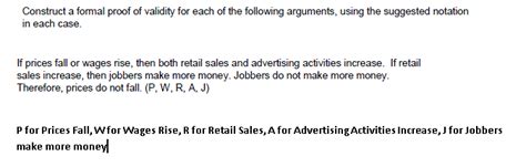 solved construct a formal proof of validity for each of the