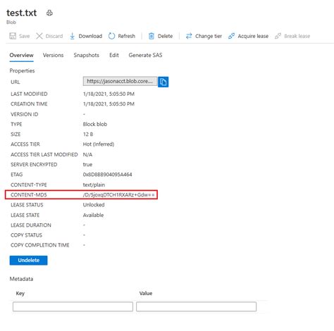 Az Copy Put Md5 Md5 Hash Is Calculated And Stored Automatically · Issue 1315 · Azureazure