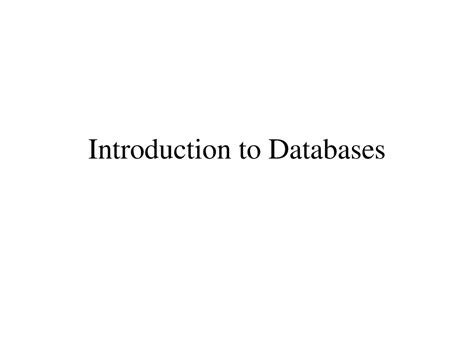 Class 18 Lecture Note 18 Introduction To Databases Can Be Derived
