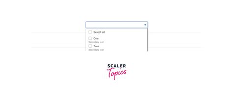 Bootstrap Select Scaler Topics