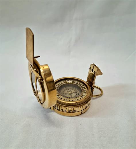 Military Brass Compass A Vintage Replica Reproduction Wwii Etsy