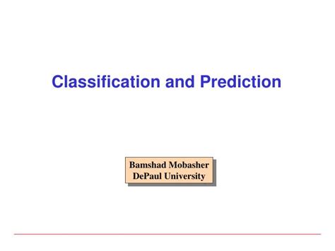Ppt Classification And Prediction Powerpoint Presentation Free