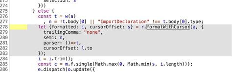 prettier s trailingcomma is hardcoded to none in observable while default is es6 · issue