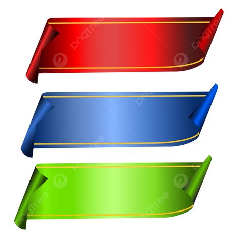 리본 배너 모음 리본 배너 오색 깃발 Png 일러스트 및 벡터 에 대한 무료 다운로드 Pngtree