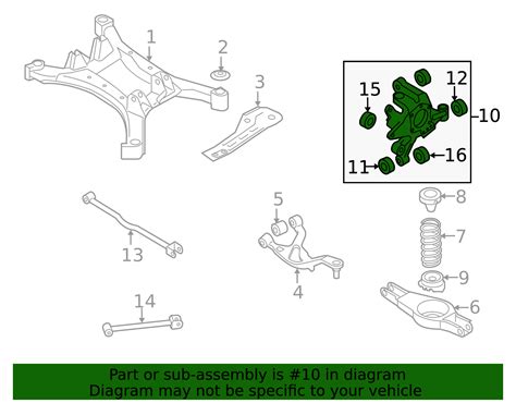 2007 2012 Nissan Suspension Knuckle 43018 Ja000 My Nissan Part