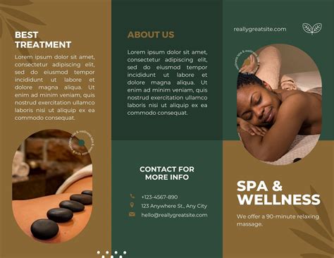 Beautiful Background Brochure Spa For Elegant Look