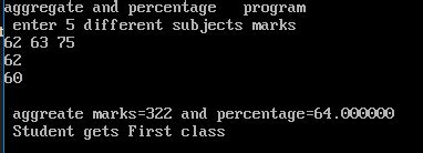 The Marks Obtained By A Student In Different Subjects Are Input Through The Keyboard