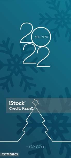 2022 년 새해 편지 휴일 인사말 카드 추상 배경 벡터 그림입니다 인사말 카드 초대장 캘린더 등의 휴일 디자인 12월 31일에 대한 스톡 벡터 아트 및 기타 이미지