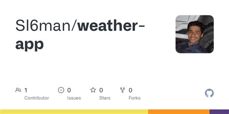 GitHub Sl6man Weather App