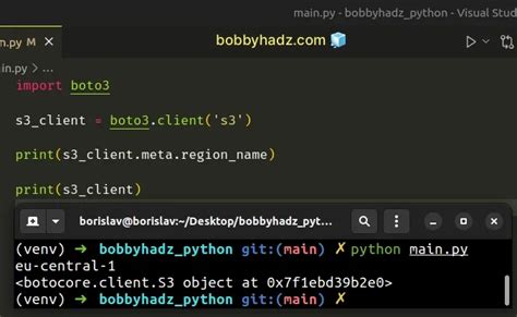 Botocoreexceptionsnoregionerror You Must Specify A Region Bobbyhadz
