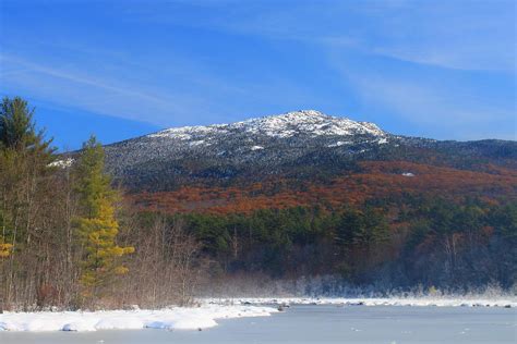 Mount Monadnock Late Foliage And Snow Photograph By John Burk Pixels