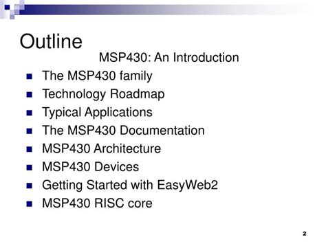 Ppt Ele 492 Embedded Systems The Msp430 Introduction Powerpoint