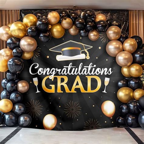 Custom Graduation Party Decor 2024 Party Backdrop Large Banner For Class Graduation Tapestry
