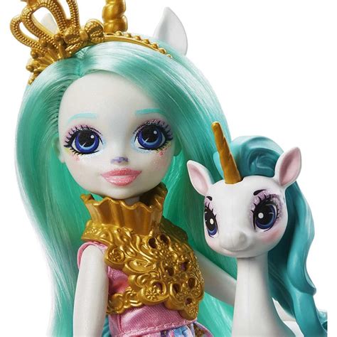Mattel Royal Enchantimals Queen Unity Doll 8-In & Stepper Unicorn ...