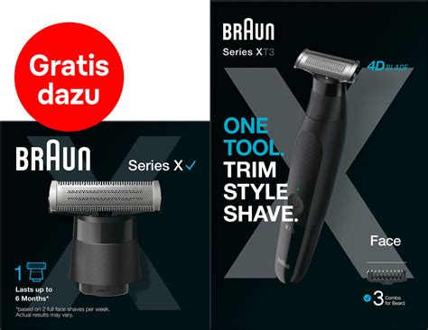 Braun Series XT3 Face Bartschneider + GRATIS Scherteil von ROSSMANN ...