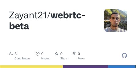 GitHub Zayant Webrtc Beta