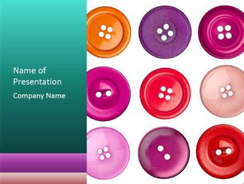 Set Of Buttons PowerPoint Template Backgrounds Google Slides ID SmileTemplates