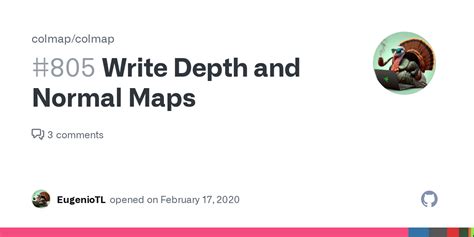 write depth and normal maps · issue 805 · colmap colmap · github