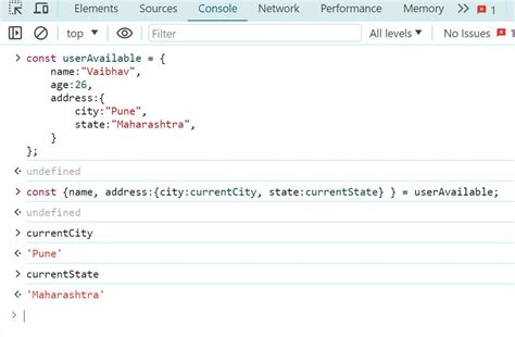 🔹if You Have To Access Deeply Nested Object Properties And Store It In