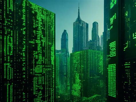 Premium Photo Matrix Of Binary Numbers Scifi Background Binary