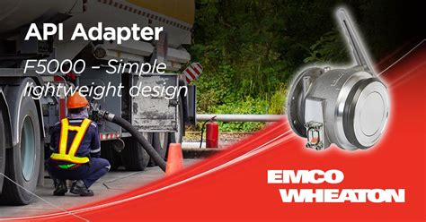 Emco Wheaton On Linkedin Api Adapter F5000 Series