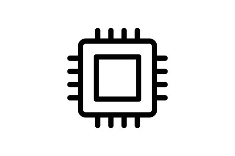 Processor Icon Hardware Line Style Free 6793675 Vector Art At Vecteezy