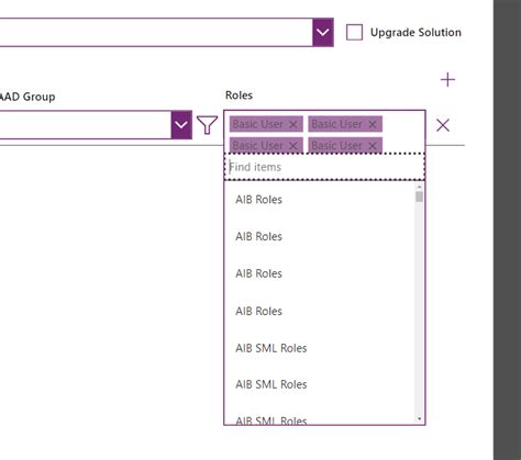 [alm accelerator bug] roles are not unique in configure deployment settings · issue 3646