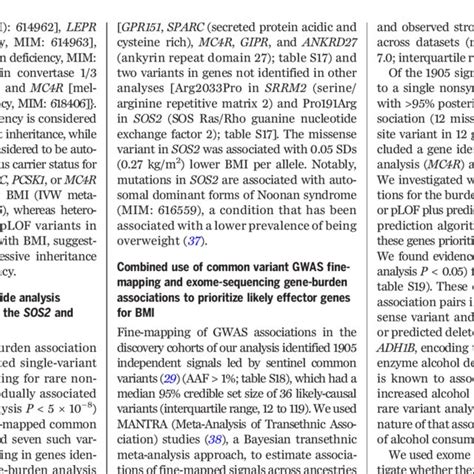 Association Of Protein Truncating Genetic Variants In Gipr With Lower Download Scientific