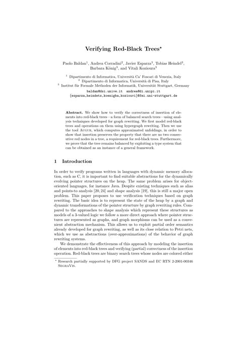 PDF Verifying Red Black Trees