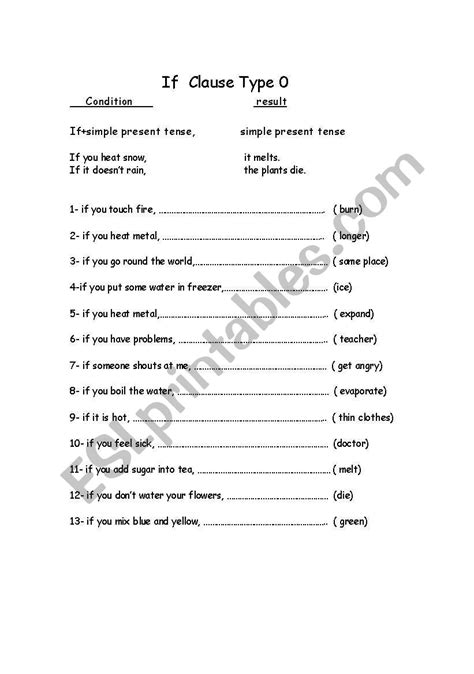 If Clause Type Esl Worksheet By Nlfrrn Hot Sex Picture