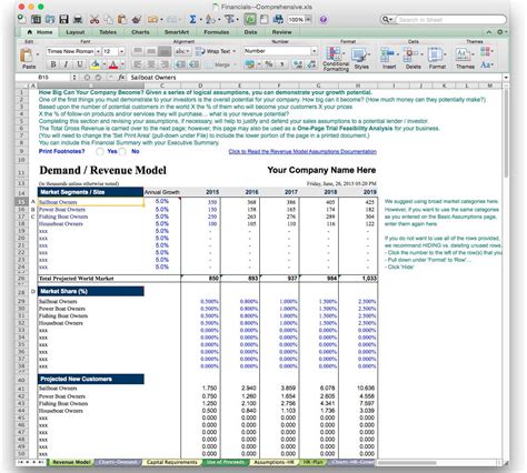Business Projection Spreadsheet Spreadsheet Downloa Business Projection Spreadsheet