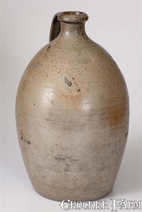 Scarce P Mccoy Randolph County Nc 2 Gal Stoneware Jug Lot 76