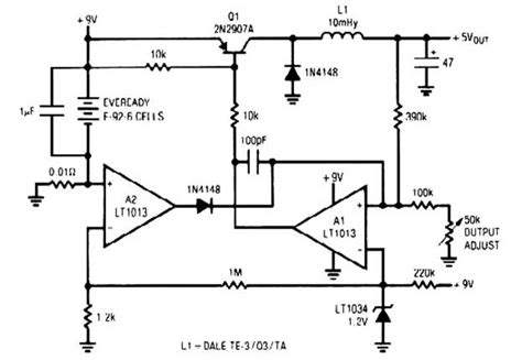 Low Power 5v Switching Regulator Power Supply Circuits