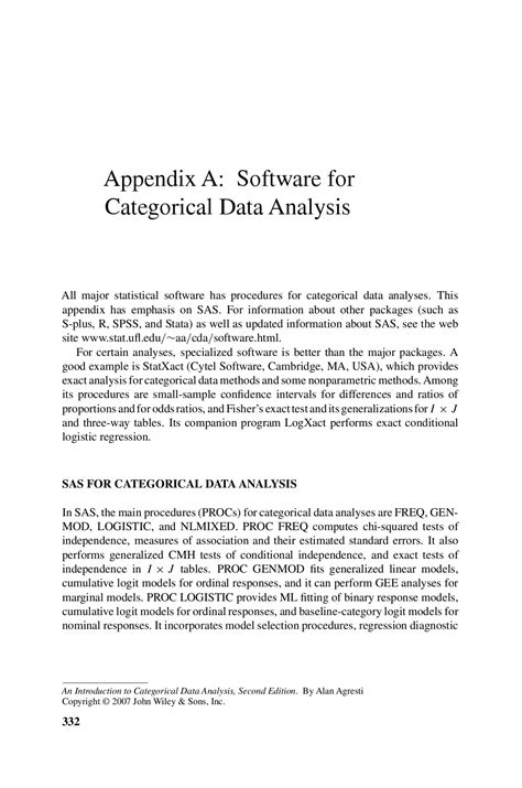 Introduction To Categorical Data Analysis 805 Orawansa Page 352 Flip Pdf Online Pubhtml5