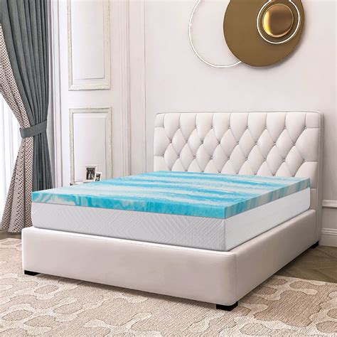 Hcore 4 Inch Cooling Gel Memory Foam Mattress Topper Medium Firm